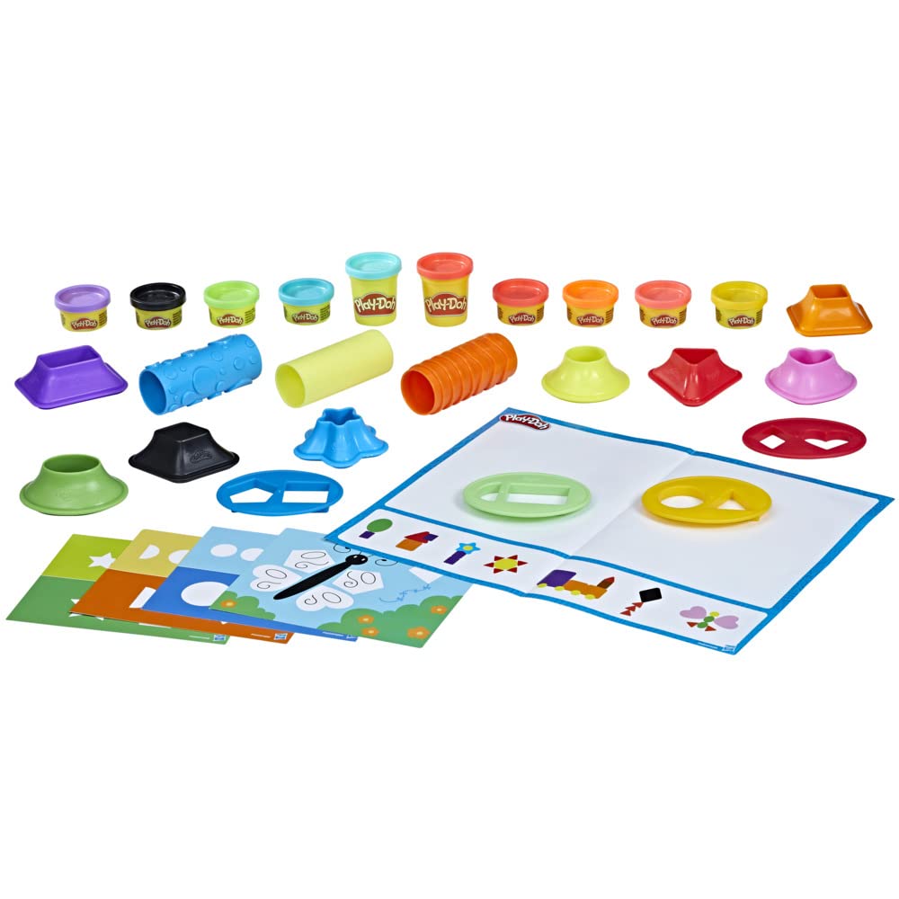 Playset de Formas y Colores Play-Doh para Preescolar – Cremas y Más