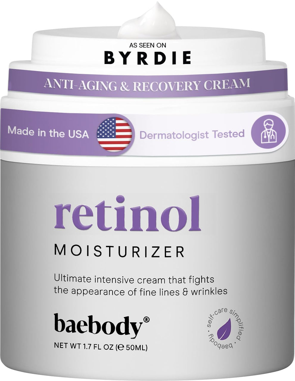 Baebody - Crema Hidratante con Retinol para Rostro y Ojos - 50 ml – Cremas y Más