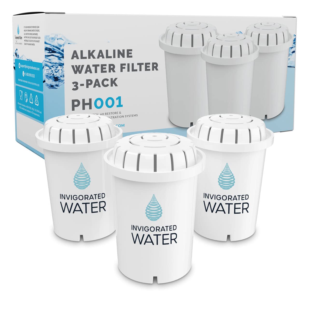 Filtros de Agua Alcalina Invigorated Water 360 Litros Cartuchos de Rec ...