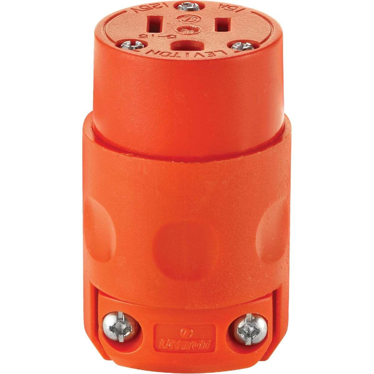 Leviton 515CV-000 Conector de PVC, Entrada recta, 15Amp, 125V, color N ...