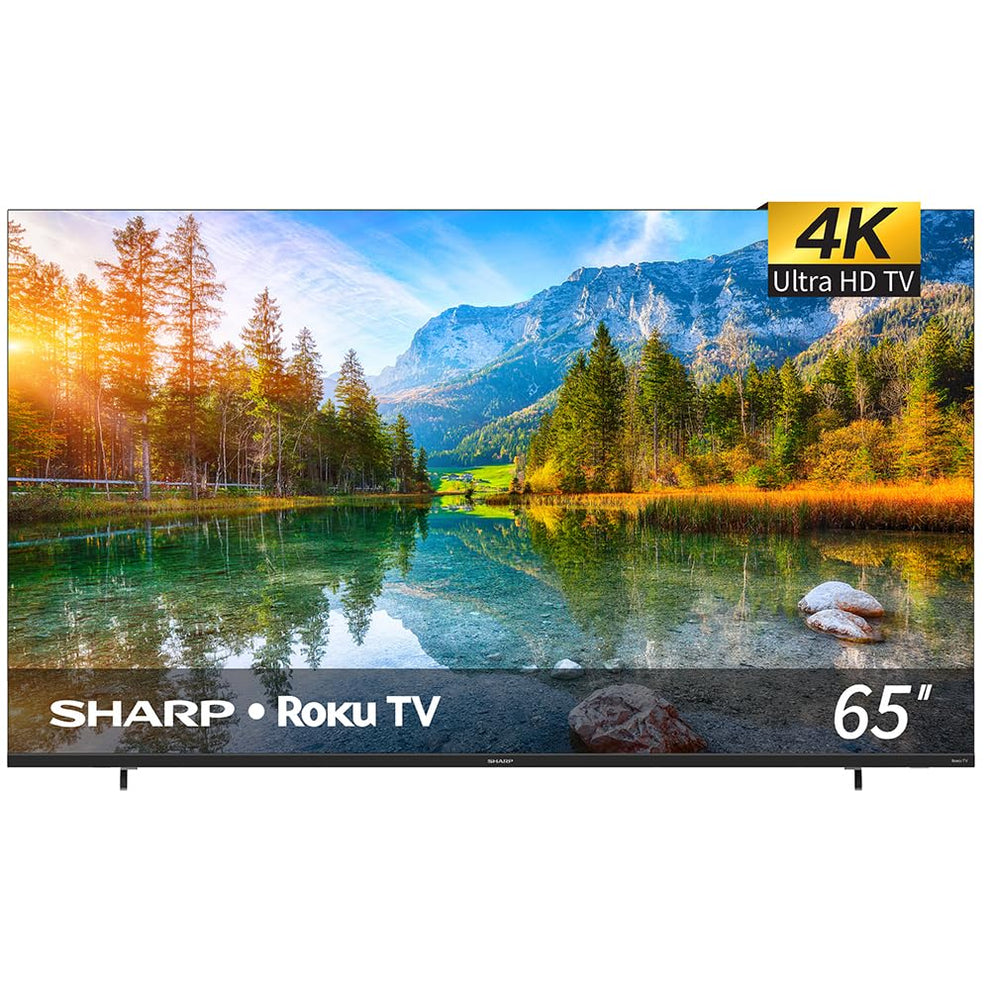 Sharp 4K Smart LED TV de 65" - Roku TV con WiFi – Cremas y Más