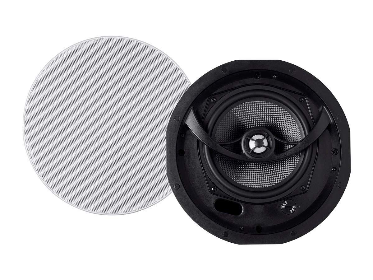 Mono Alpha 2-Way Ceiling Speakers - 6.5 Inch (Pair) Carbon Fiber, Pain ...
