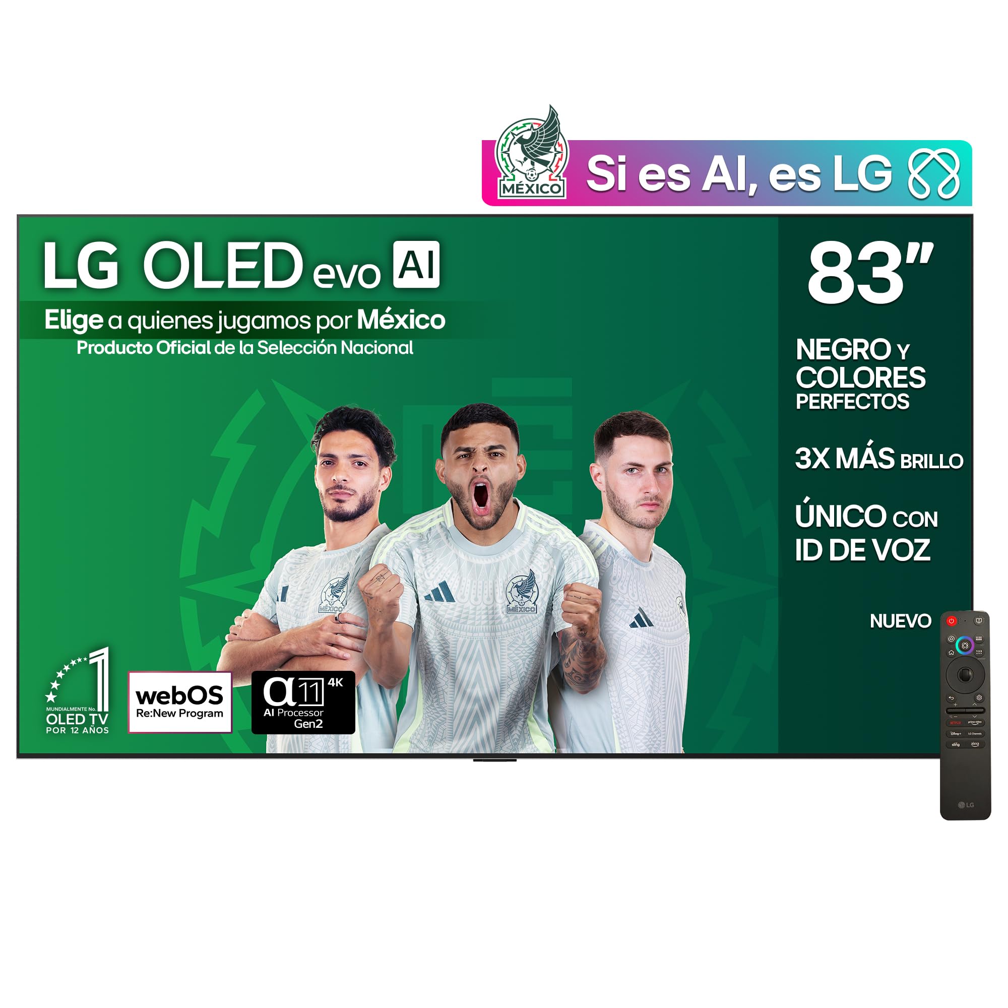 LG Pantalla 83 Pulgadas OLED EVO AI G5 4K Smart TV webOS 2025 OLED83G5 ...