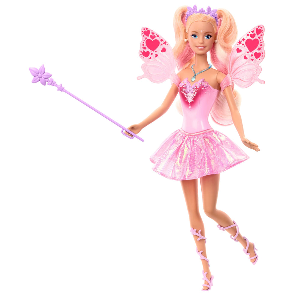 Barbie Muñeca Hada Colores Mágicos para niñas de 3 años en adelante ...