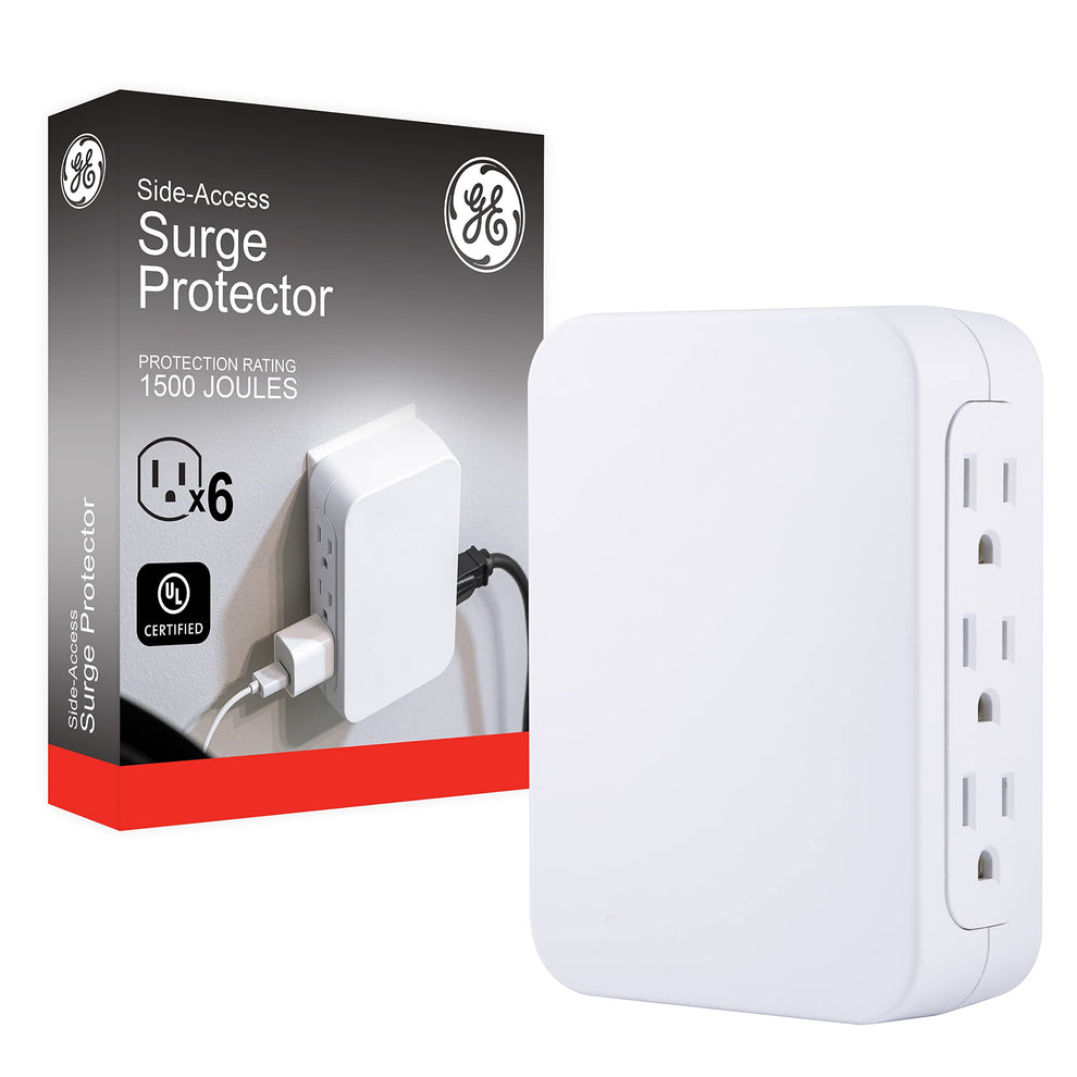 SURGE PROTECTOR TAP, 6 OUTLET 1500 J SIDE ACCESS – Cremas y Más