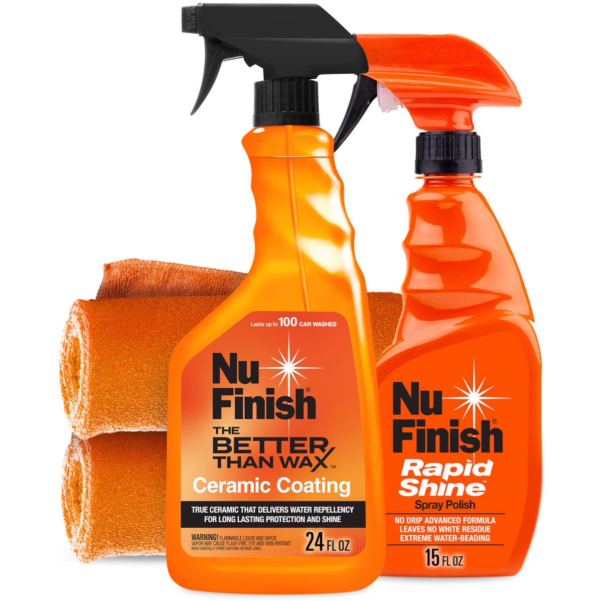 Juego de Protectores de Coche Nu Finish Naranja con Revestimiento de C ...