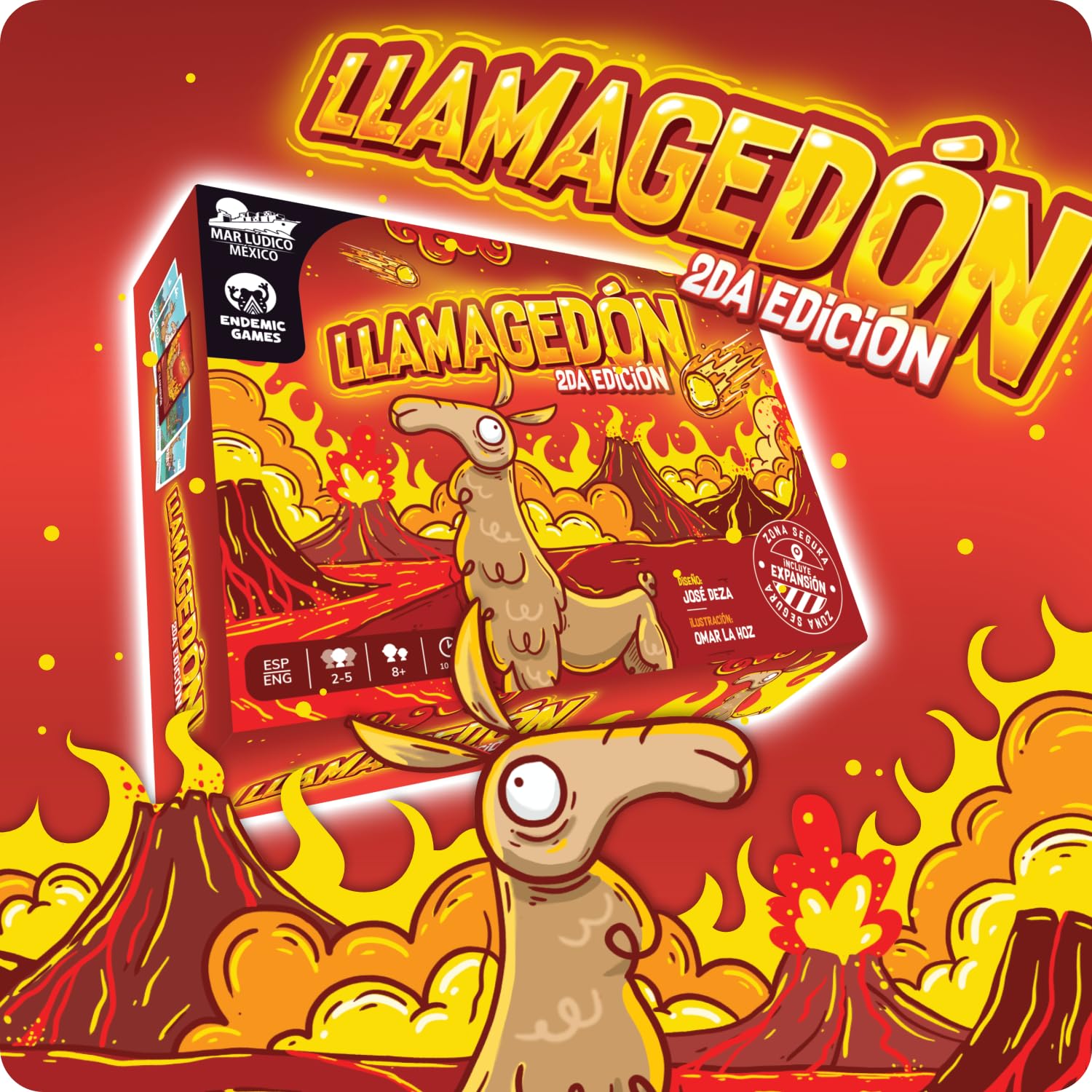 MAR LÚDICO Juego de Mesa en Español - Llamagedon – Cremas y Más